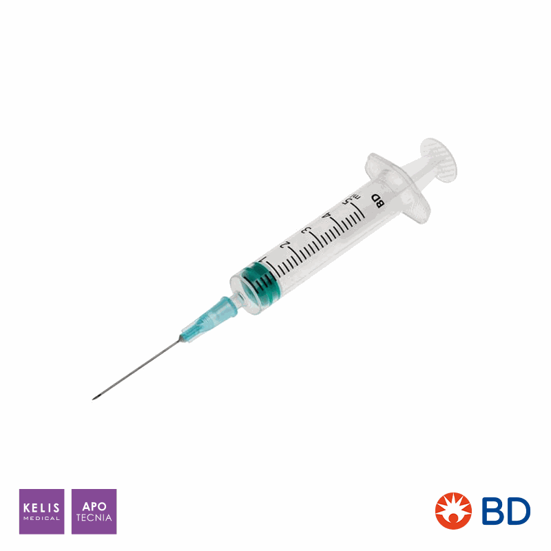 Seringue Emerald 3P LS - Avec aiguille non sécurisée - ETO | BD | Kelis Medical