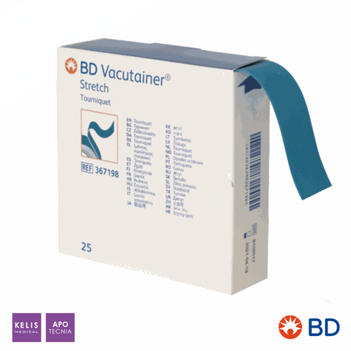 Garrot Vacutainer Stretch - Sans latex - Usage Unique | BD | Kelis Medical