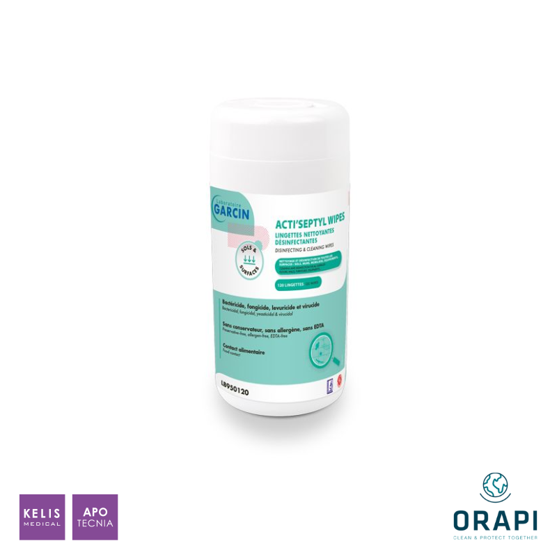 Lingettes Désinfectantes Acti’septyl FS| ORAPI | Kelis Medical