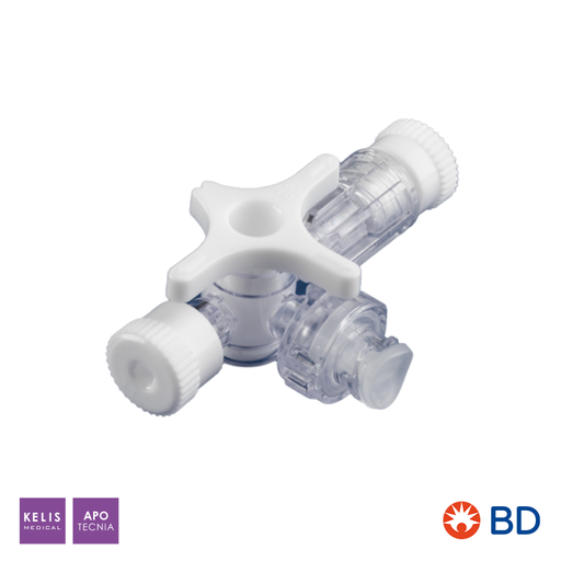 Valve Q Syte sertie avec robinet 3 voies | BD | Kelis Medical